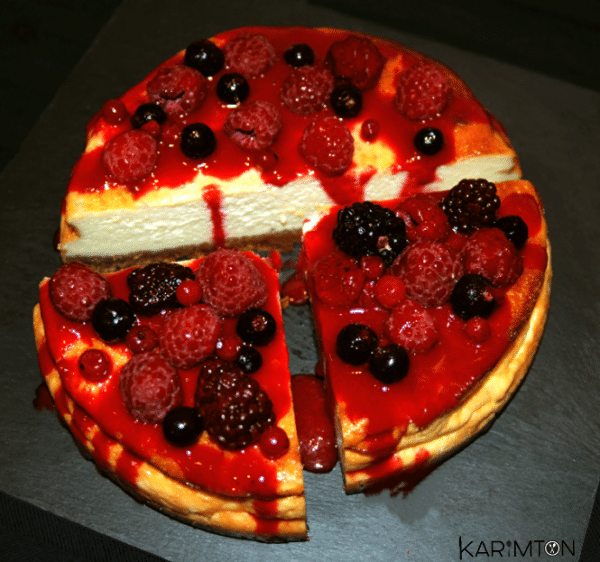Cheesecake gourmand aux fruits rouges – Karimton
